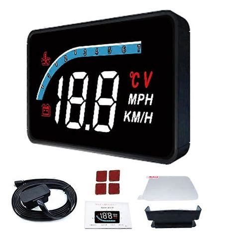 Easy To Set Plug And Play L1 Universal Gps Speedometer Head Up Display With Alarm Function