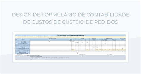 Modelos De Planilhas Contabilidade De Custos Para Microsoft Excel E