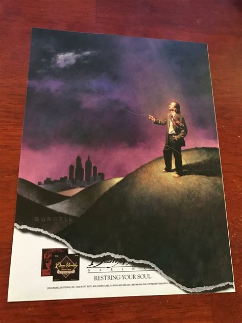 1994 Vintage 8x11 Print Ad For Dean Markley Guitar Strings Great