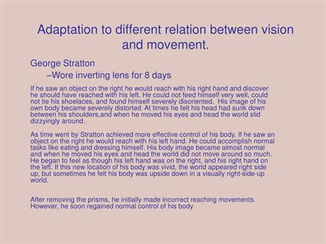 Ppt Visuo Motor Relationships Plasticity And Development Powerpoint Presentation Id 3239649