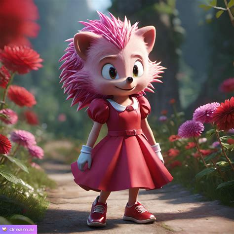 Amy Rose With A Cute Red Dress V14 By Austinchaixz06 On Deviantart