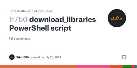 download libraries ps1 powershell script · issue 750