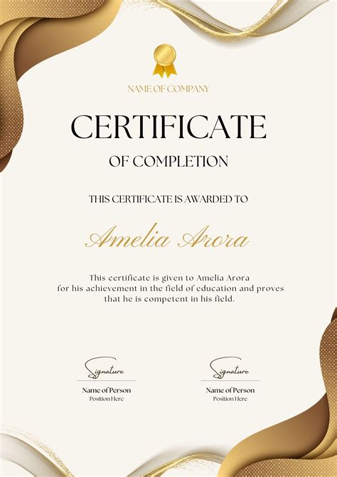 Modern Ms Word Certificate Artofit