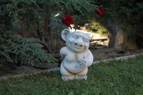 ᐉ Садова фігура статуетка Троль великий клас із цементу ручна робота 21