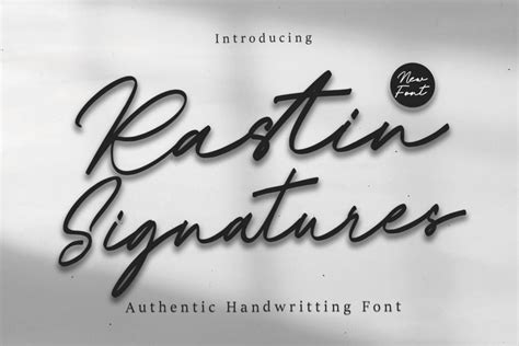 rastin signatures font