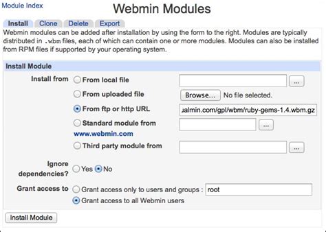 Webmin Administrator S Cookbook