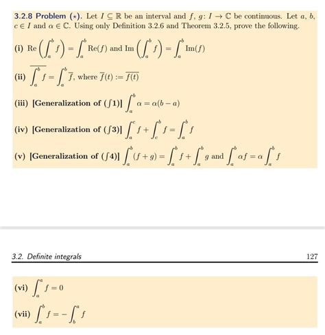 Properties 4 Encodes The Linearity Of The Integral Chegg Com