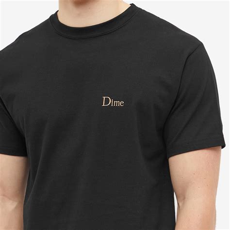 Dime Classic Small Logo T Shirt Black End Kr