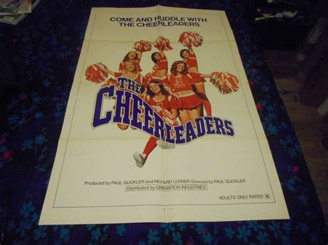 The Cheerleaders Original Folded Poster 1973 Brandy Woods