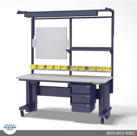 Assembly Table With Storage Robust Plywood Outfeed And Assembly Table