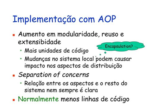 Ppt Aspectj — Programação Orientada A Aspectos Em Java Powerpoint Presentation Id178592