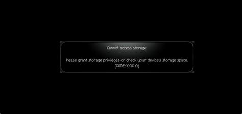 Storage Access Error Roctopathtraveler