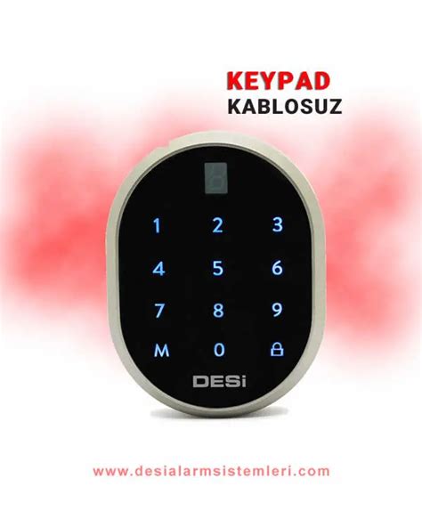 Desi Kablosuz Rf Keypad Desi Alarm And Utopic Kilit Için Keypad