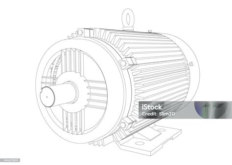 흰색 배경에 전기 모터 아이콘입니다 엔진 전력의 윤곽을 잡습니다 전기 윤곽 발전기 모터 벡터 컬러 웹 아이콘입니다 창의적인