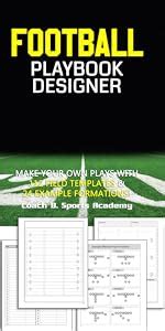 Football Playbook Designer Create Your Own Plays 112 Blank Templates