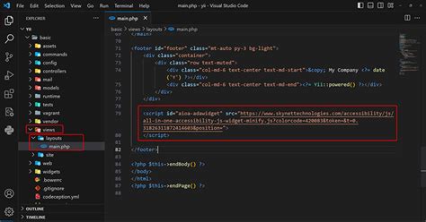 Yii Framework Web Accessibility Widget Installation All In One Accessibility