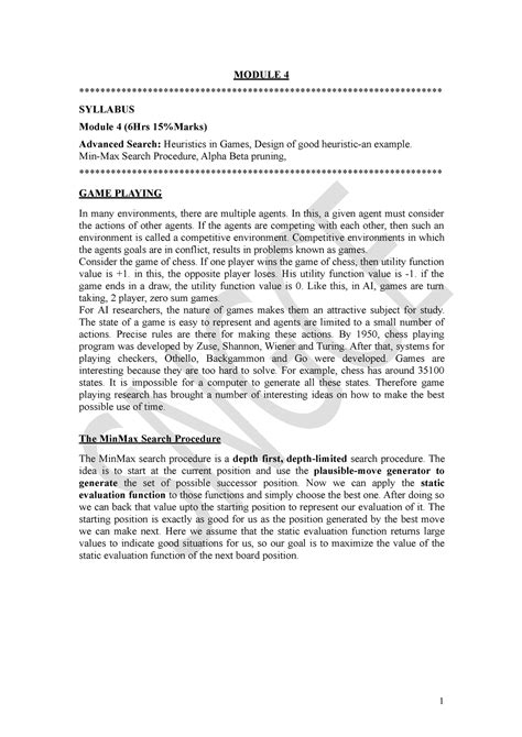 Artificial Intelligence Module 4 1 Module 4 Studocu