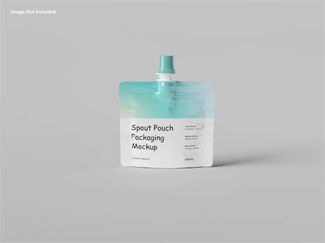 Premium Psd Spout Pouch Packaging Mockup
