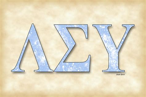 Lambda Sigma Upsilon Parchment Digital Art By Stephen Younts Fine