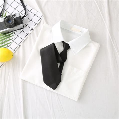 White Blouse Short Sleeve Shirt Femboy Clothing Femzai Store