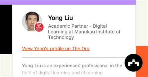 yong liu academic partner digital learning at manukau institute of