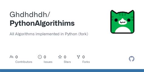 Github Ghdhdhdhpythonalgorithims All Algorithms Implemented In