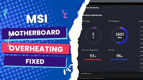Msi Motherboard Overheating Fixed 2025 Best Motherboards Guide