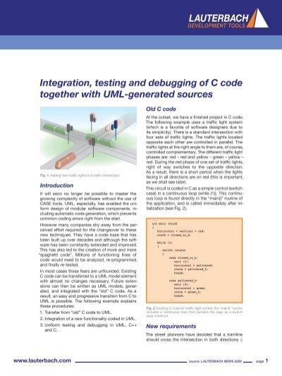 Integration Testing And Debugging Of C Code Together Lauterbach