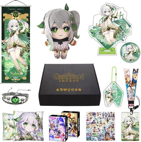 Amazon Com Motao Genshin Impact Box Xiao Hu Tao Qiqi Merch Set Doll Poster Pillowcase