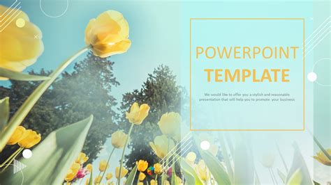 Yellow Tulip Powerpoint Presentation Download Free