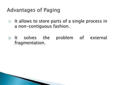 Paging And Segmentation Advantages And Disadvantage Pptx