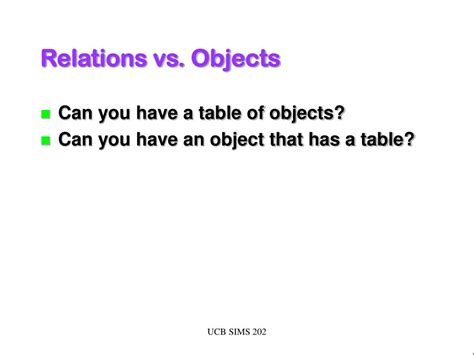 Ppt Metadata Objects Relations Similarities And Differences And