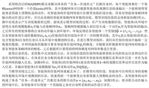 基于多智能体深度强化学习的体系任务分配方法