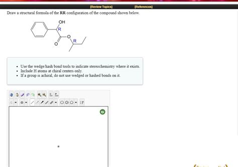 Solved [review Topics] [references] Draw Structural Formula Of The Rr