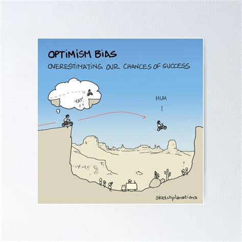 Optimism Bias Colour Poster For Sale By Sketchplanator Redbubble