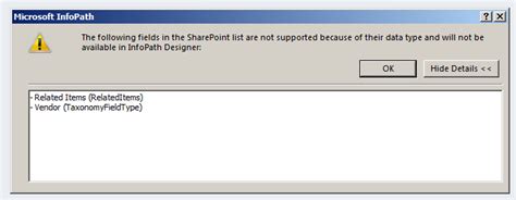 Infopath 2013 Preview Sharepoint Managed Metadata Columns Are Not