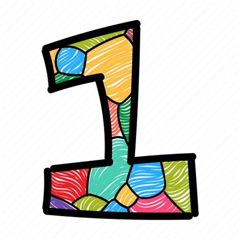 counting number numeric numerical digit one 1 icon download on