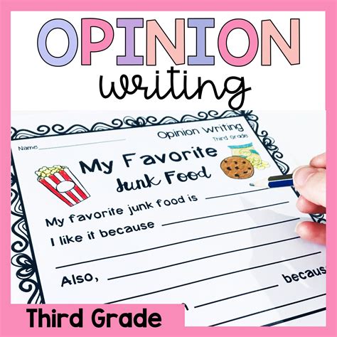 Third Grade Opinion Writing Prompts And Worksheets Worksheets Library