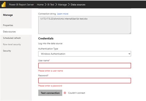 Bi Server Data Source Windows Authentication Probl Microsoft