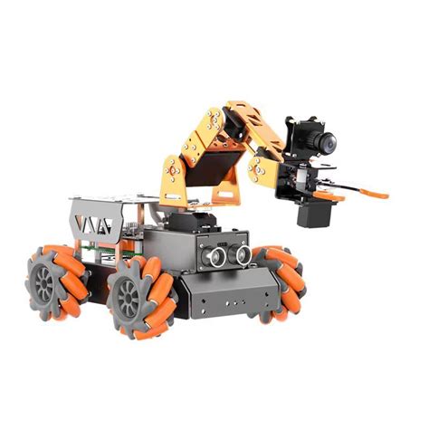 Raspberry Pi 4b5 Intelligent Car Ai Vision Robotic Arm Masterpi Mecanum Wheel Autonomous