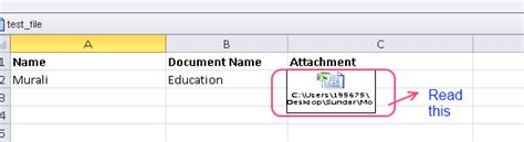 C Reading Embedded Object In Excel File Stack Overflow