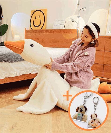 키링증정대형 애착 오리인형 봉제인형 장난감 선물 거위인형 조규성 인형 거위인형 에이블리