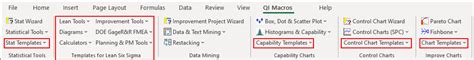 Lean Six Sigma Tools For Excel Six Sigma Templates And Tools