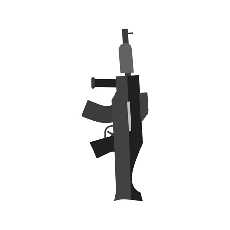 Gun Flat Greyscale Icon 15684394 Vector Art At Vecteezy