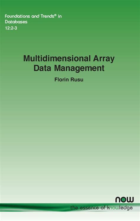 Foundations And Trends® In Databases Multidimensional Array Data