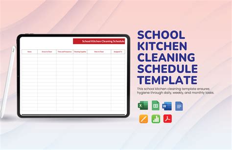 Editable Cleaning Schedule Templates In Word To Download