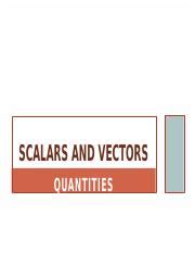 Understanding Scalars and Vectors: Key Concepts Explained | Course Hero