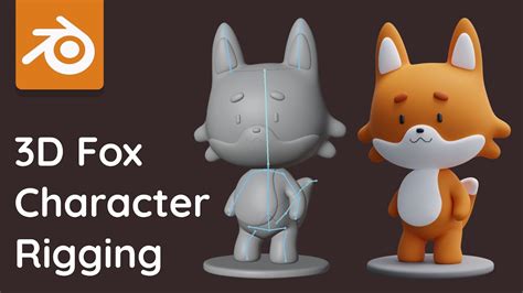3D Fox Character Rigging | Blender Tutorial for Beginners [RealTime] - YouTube