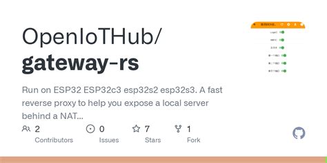 Github Openiothubgateway Rs Run On Esp32 Esp32c3 Esp32s2 Esp32s3 A