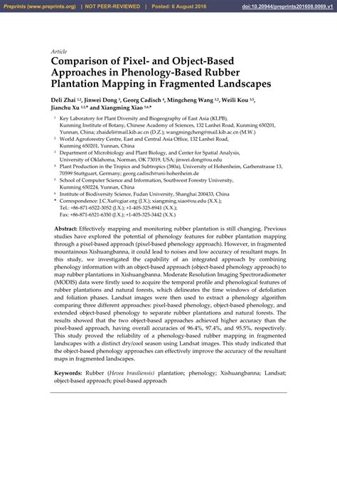 pdf comparison of pixel and object based approaches in phenology